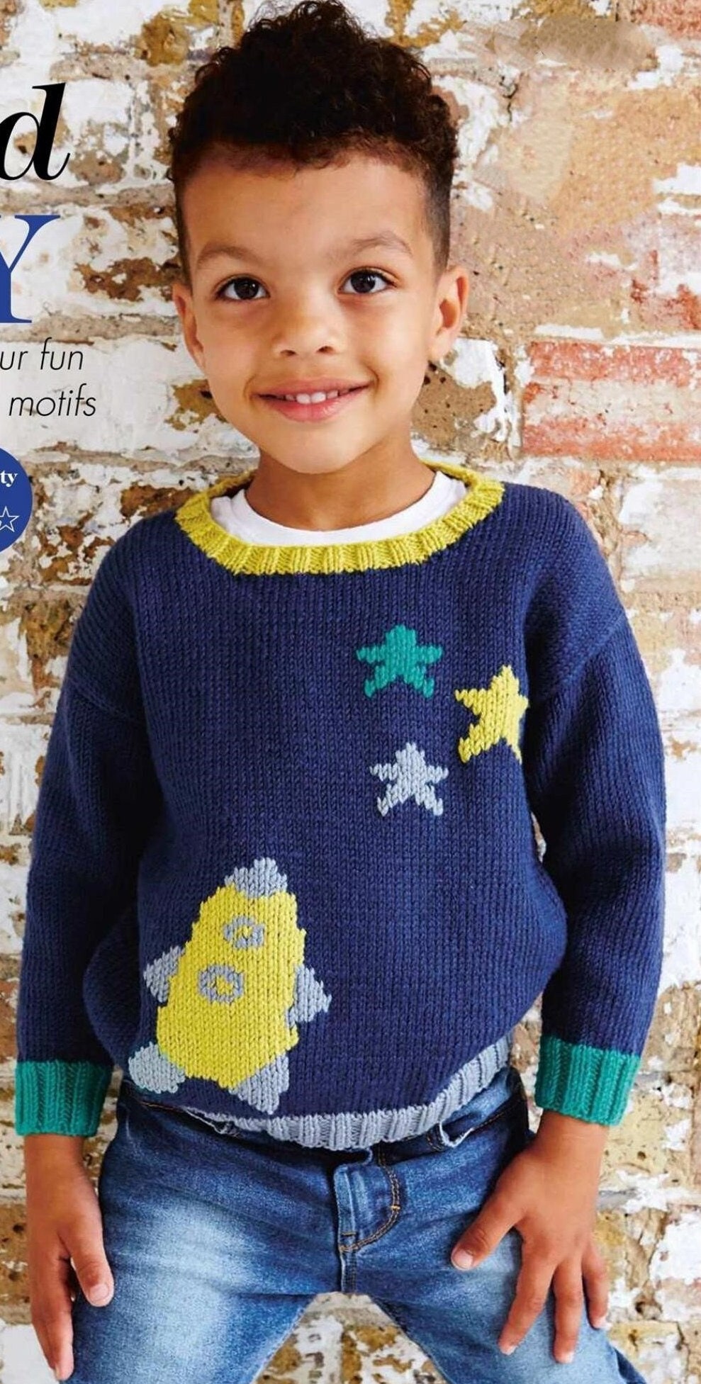 PDF Knitting Pattern Child's Fab Rocket Ship and Stars - Etsy