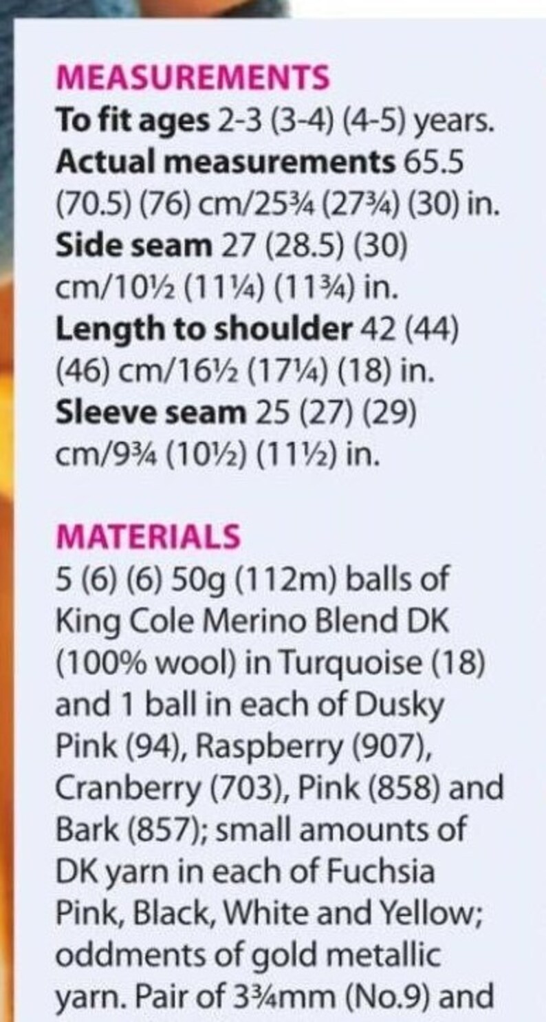 PDF Knitting Pattern Childs Peppa Pig Sweater Jumper 2-5yrs DK Instant ...