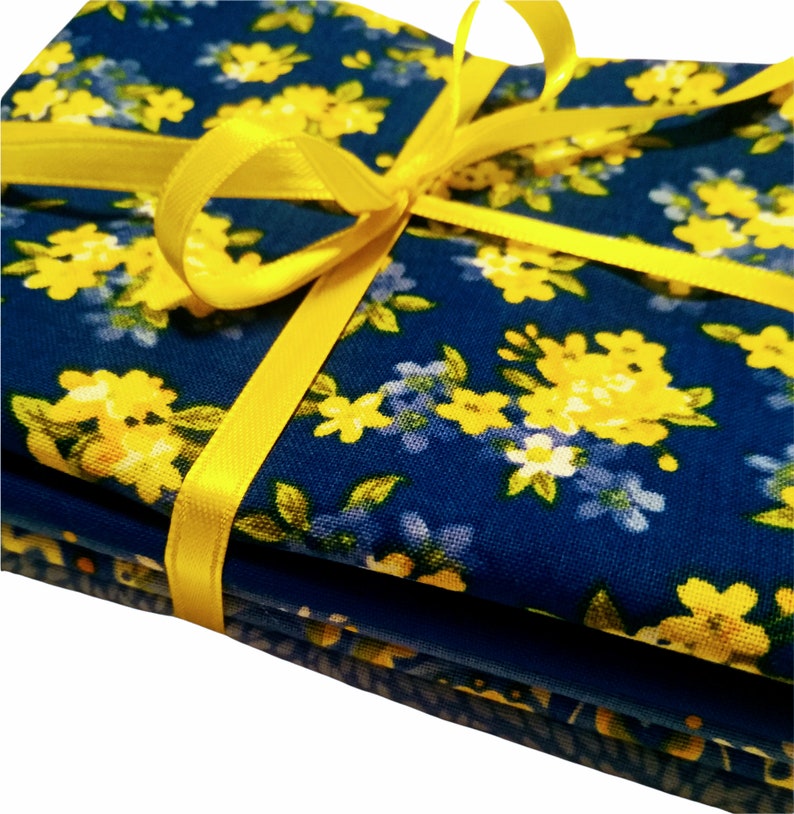 Our "bonnie Blue" Collection. Fat Quarter Bundle! Quality Fabric. - Etsy