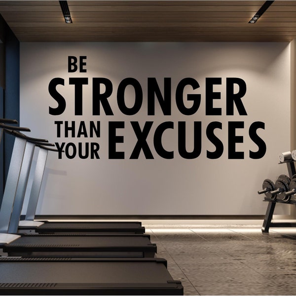 Gym Wall Decal Etsy