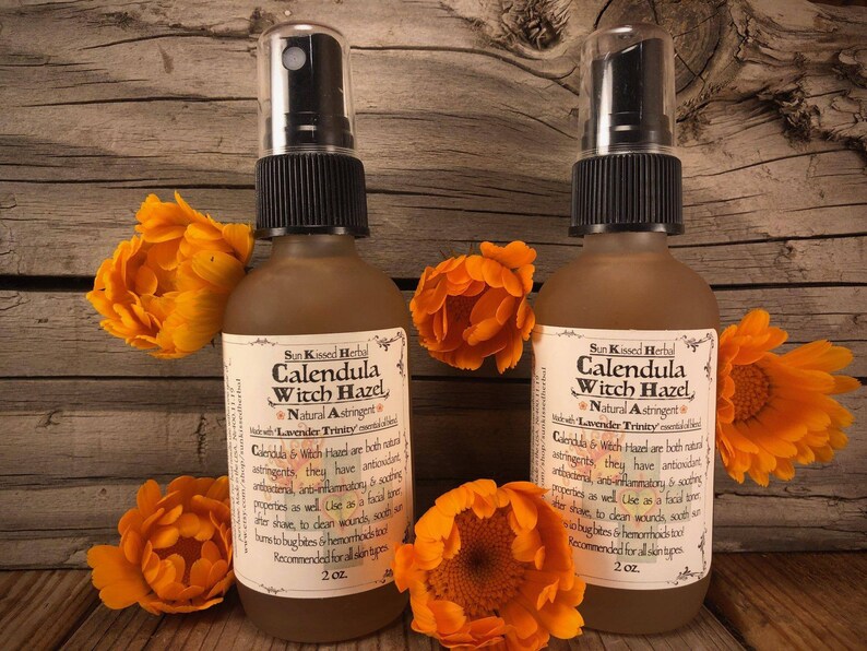 Calendula Witch Hazel Organic Calendula Infused Witch Hazel Natural ...
