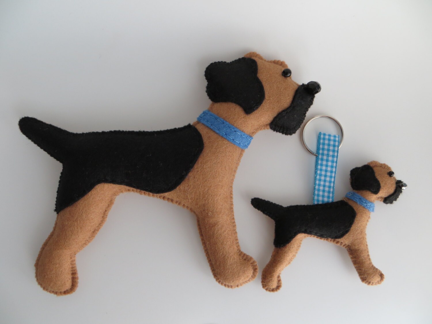 Blue and Tan Border Terrier Hand Sewn Felt Dog Plushie Soft - Etsy UK