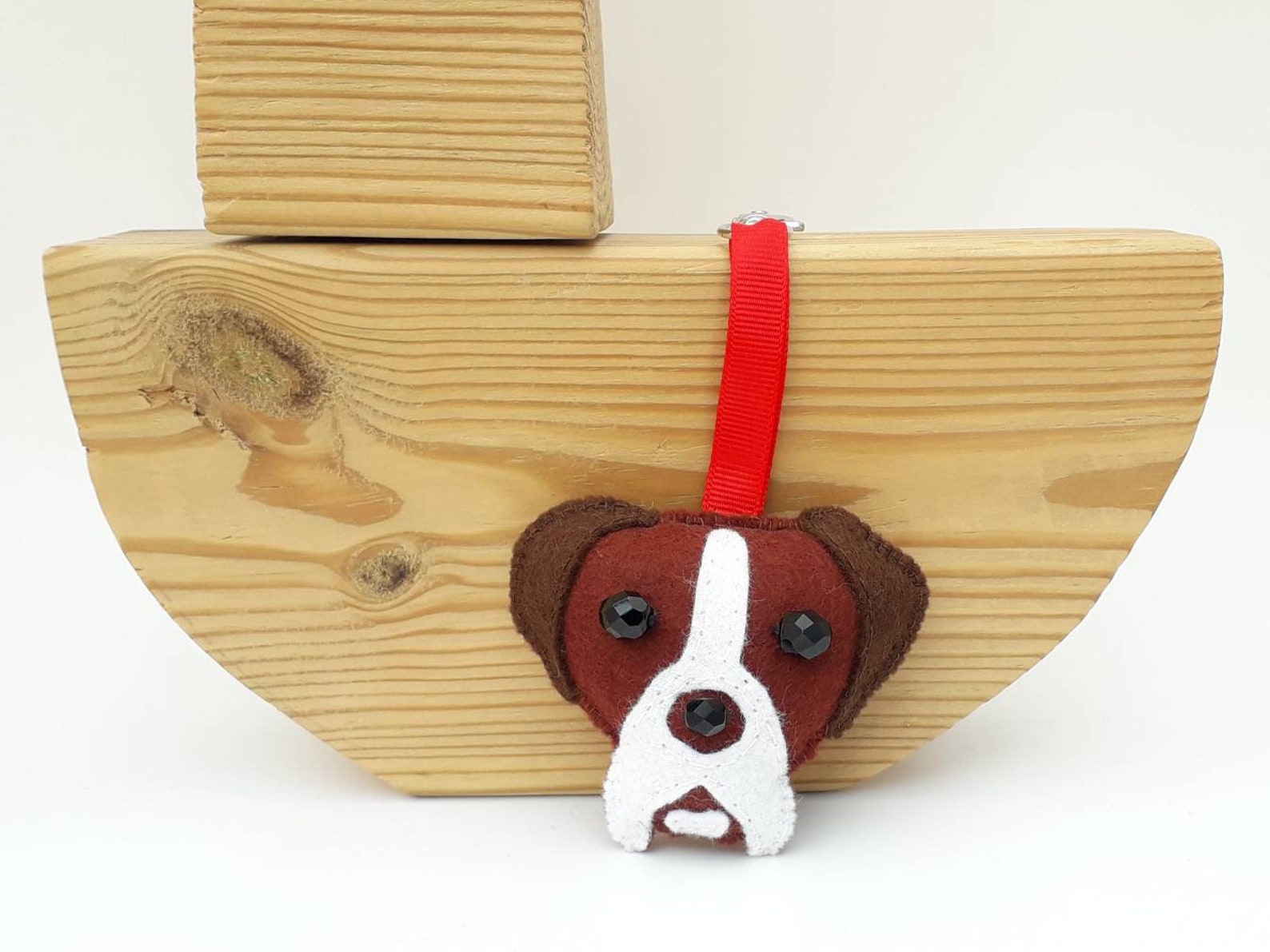Boxer Dog Hand Sewn Felt Bag Charm - Etsy UK