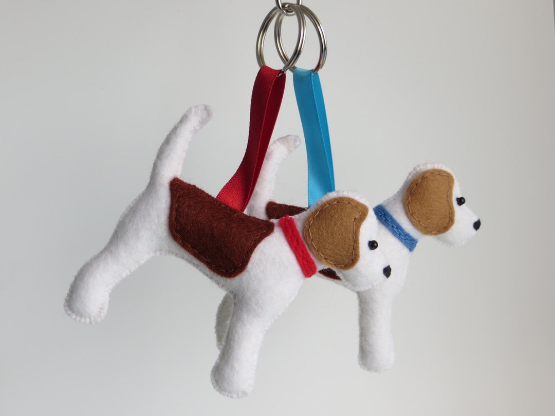 Beagle Hand Sewn Felt Dog Keyring - Etsy