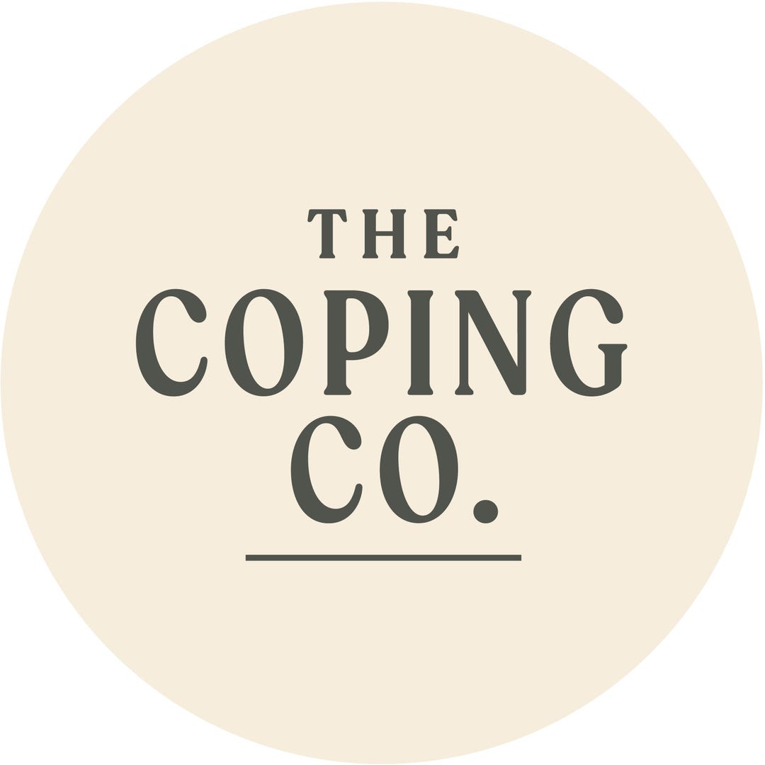 The Coping Co. Vinyl Sticker – Mental Health-inspired, Boho Logo Decal ...