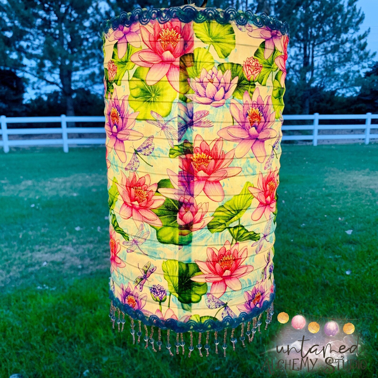 Dragonfly Garden Lantern Decorative Lighting Paper Lantern | Etsy