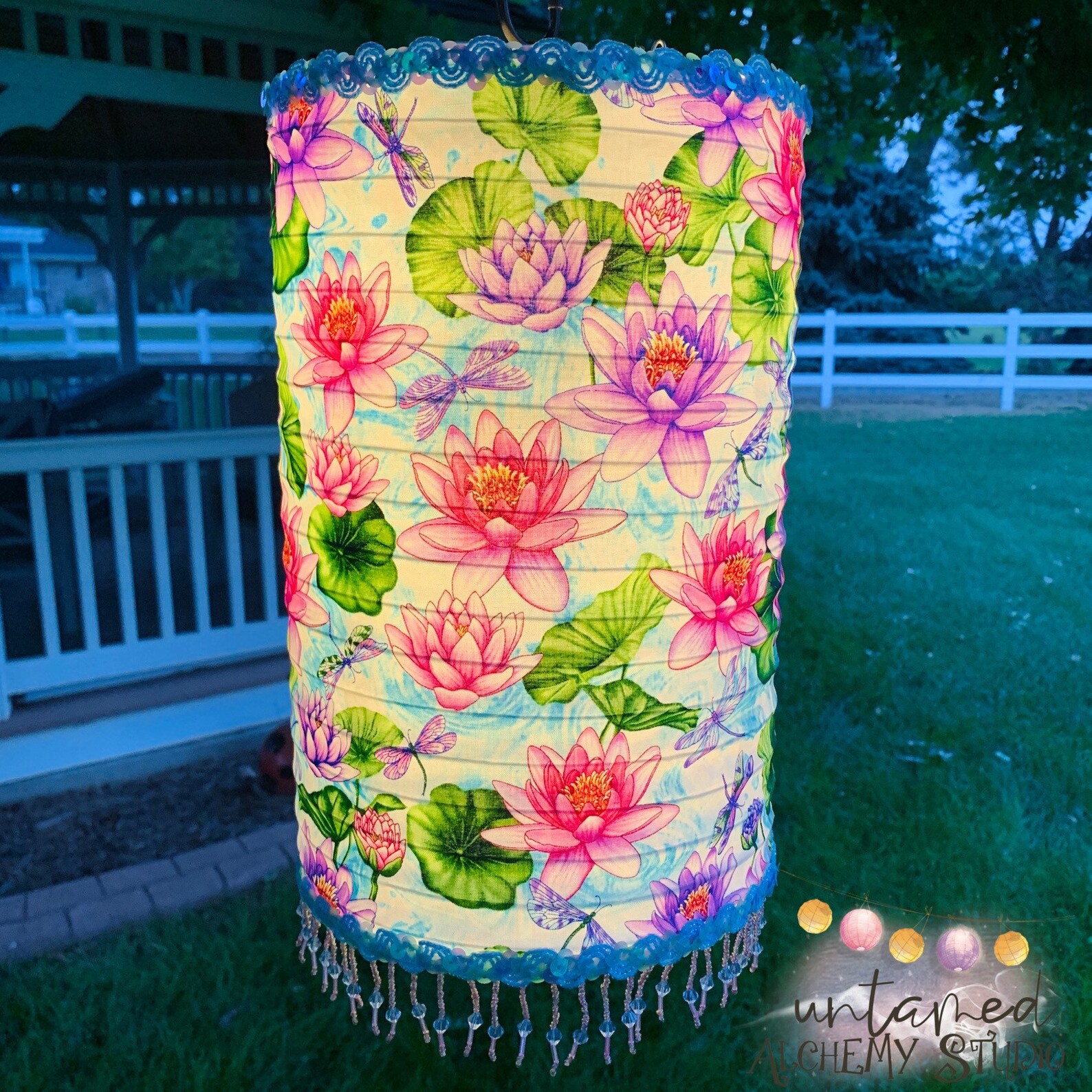 Dragonfly Garden Lantern Decorative Lighting Paper Lantern | Etsy