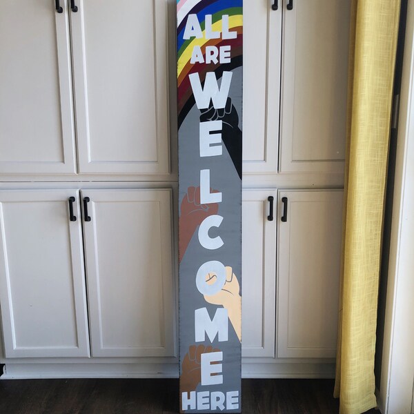 Lgbtq Welcome Sign - Etsy
