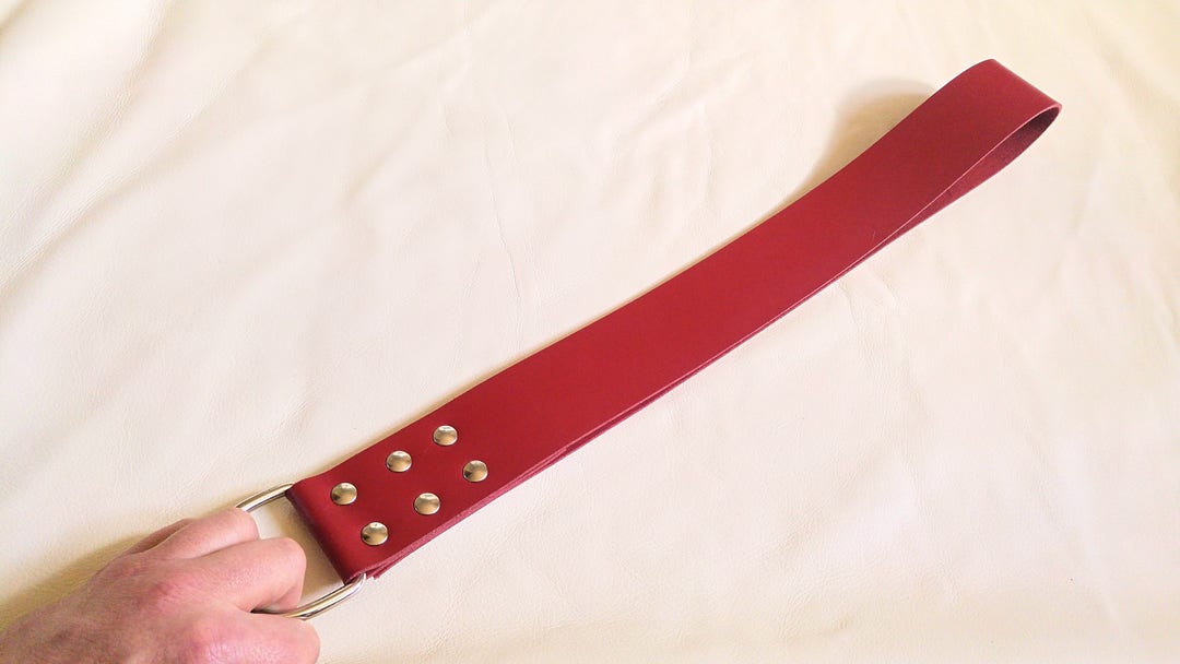 Spanking Belt Whip Slapper Real Leather Bondage Play. Any Color! - Etsy