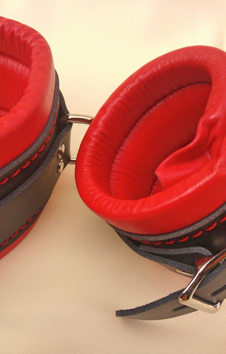 Bondage Restraint Cuffs Real Leather Heavy Padded Wrist Ankle - Etsy UK