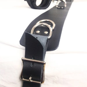 Bed Restraints Leather Bondage Restraints Hospital Medical Asylum Wrist ...