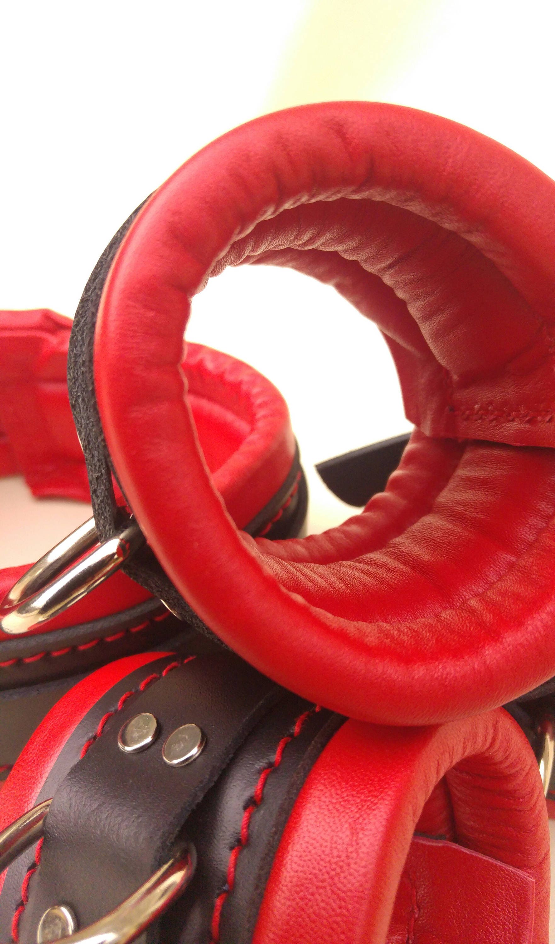 Bondage Restraint Cuffs Real Leather Heavy Padded Wrist Ankle | Etsy