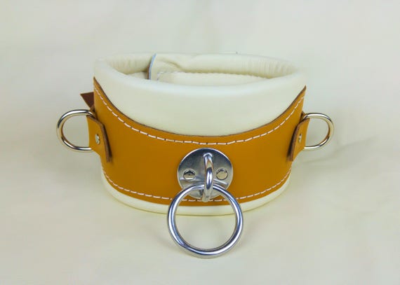 Bondage Medical Posture Collar Heavy Padded Tan Brown Real - Etsy