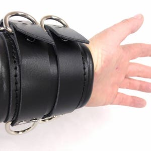 Wide Bondage Restraints Wrist, Ankle Cuffs Super Heavy, Padded, Real ...