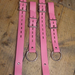 Stiletto Cuffs Leather Ankle Cuffs or Any Colour Ankle Shoe Restraints ...