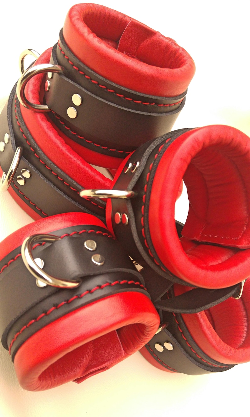 Bondage Restraint Cuffs Real Leather Heavy Padded Wrist Ankle - Etsy UK