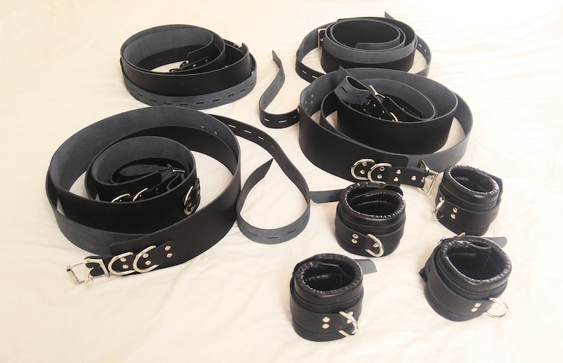 Bed Restraints Leather Bondage Restraints Hospital Medical | Etsy