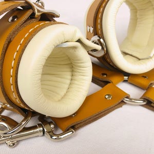 Hospital Medical Leather Bondage Restraints Wrist Ankle Hogtie Bondage ...