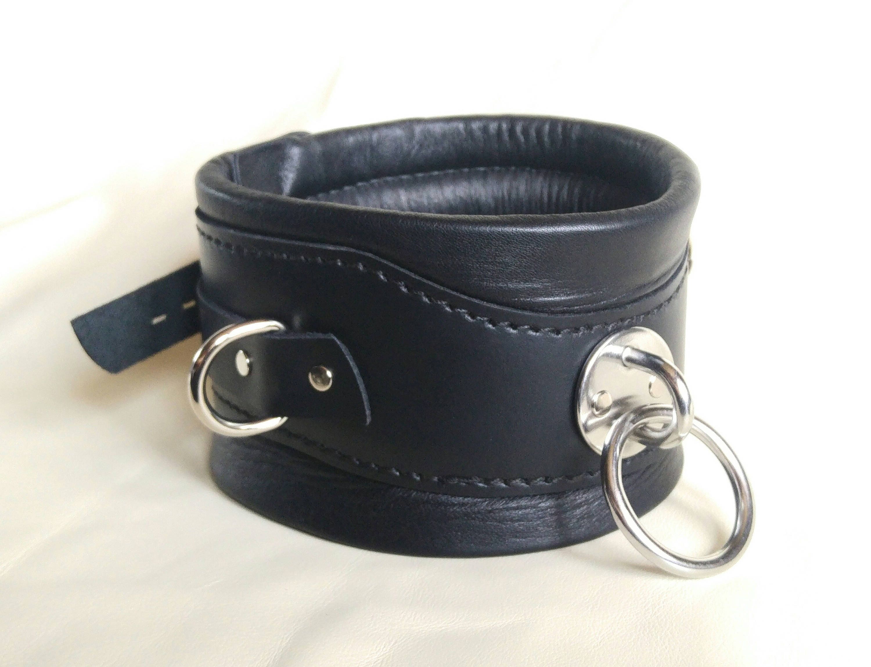 Bondage Wide Collar / Posture Collar Heavy Padded Real Leather - Etsy ...