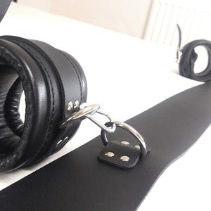 Bed Restraints Leather Bondage Restraints Hospital Medical Asylum Wrist ...
