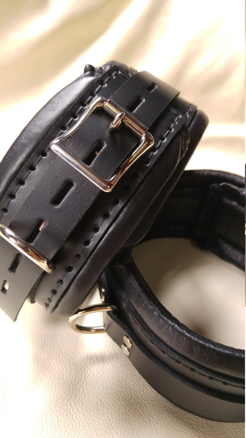 Thigh Cuffs Bondage Restraints Real Leather Heavy Padded | Etsy