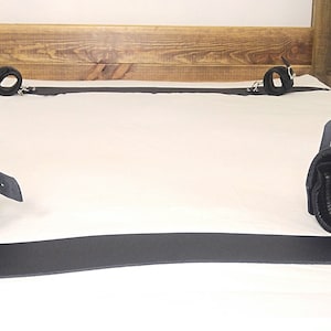 Bed Restraints Leather Bondage Restraints Hospital Medical Asylum Wrist ...