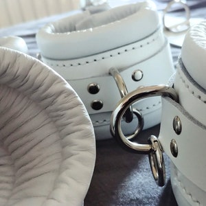 Bed Restraints Leather Bondage Restraints Hospital Medical Asylum Wrist ...