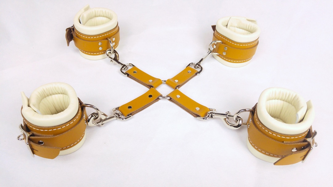 Hospital Medical Leather Bondage Restraints Wrist Ankle Hogtie Bondage ...