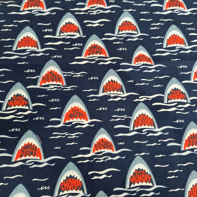 Shark Fabric - Etsy