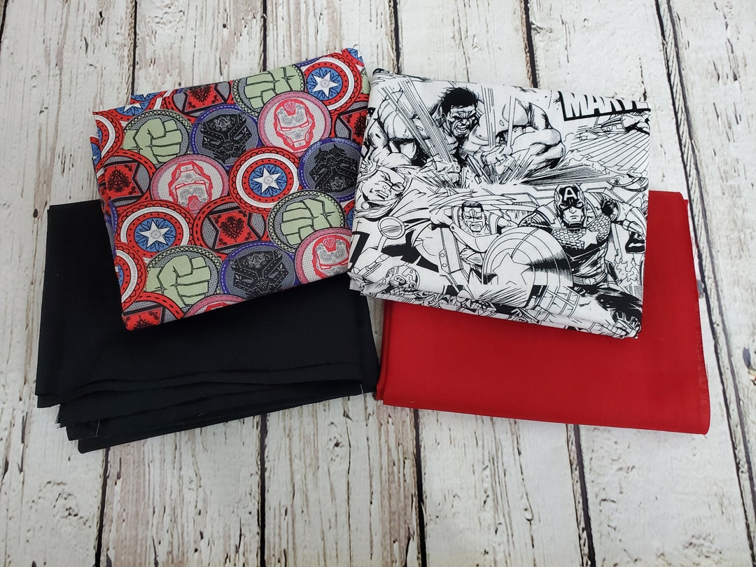 Marvel Avengers Fat Quarter Bundle Superhero Fat Quarter Bundle 4 Fat ...