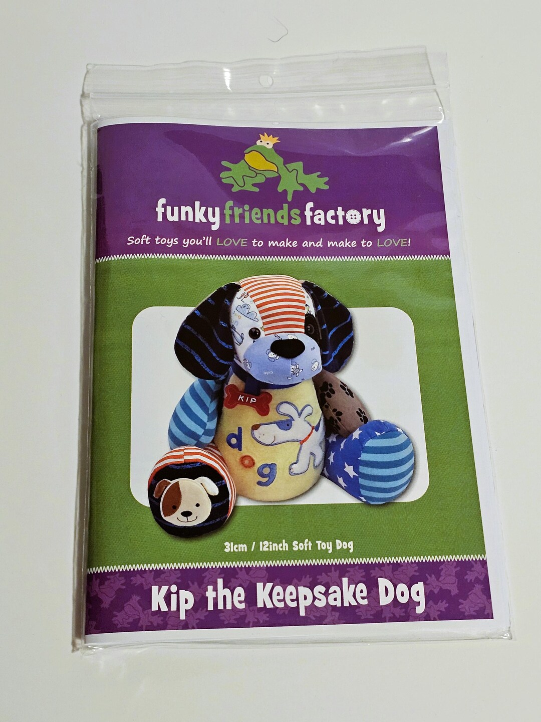 Kip the Keepsake Dog | Plush Pattern by Funky Friends Factory | Stuffed ...