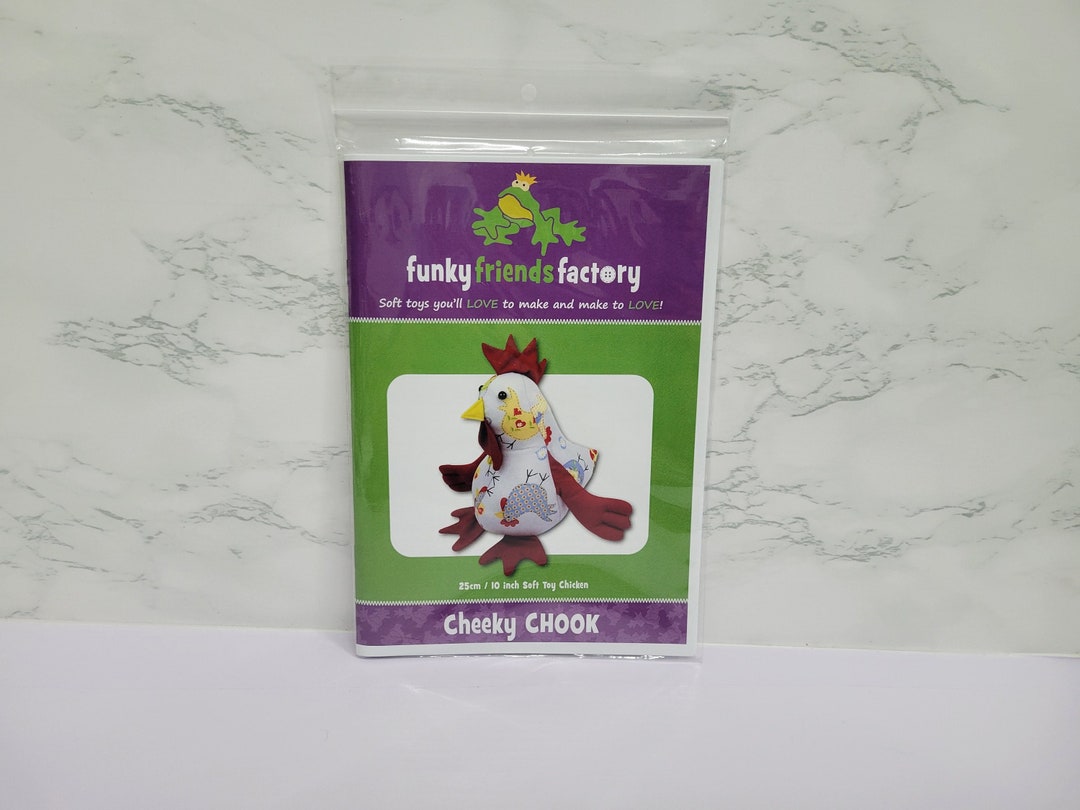 Cheeky Chook Chicken Pattern by Funky Friends Factory | Stuffed Animal ...