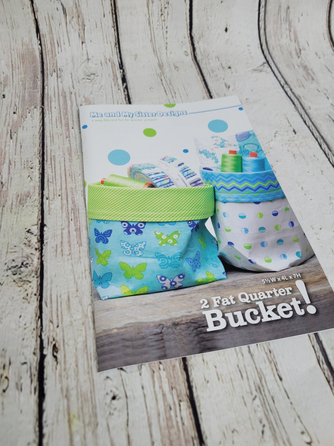 2 Fat Quarter Bucket Sewing Book Easy Fat Quarter Projects - Etsy