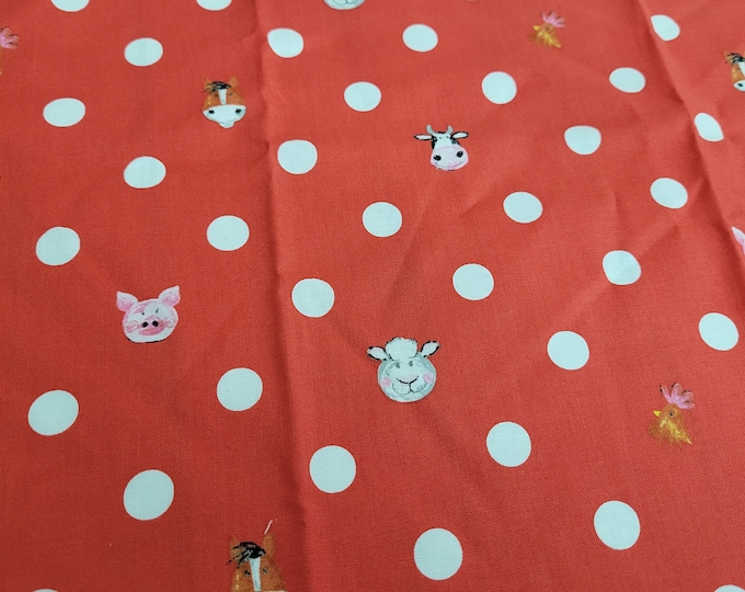 Farm Crayola Cotton Nursery Fabric | Coloring on the Farm | Farm Animal ...