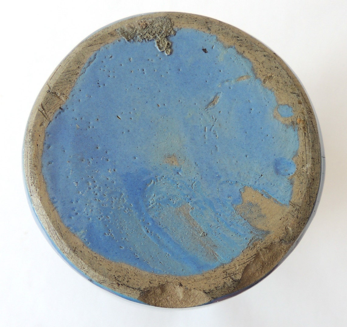 Cornelison Bybee Kentucky Pottery Blue Hand Turned 10 Inch - Etsy