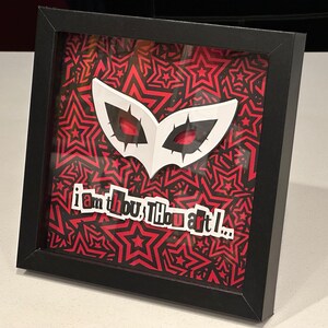 Joker Mask Shadow Box Persona 5 Royal Strikers Tactica P5 Contract - Etsy