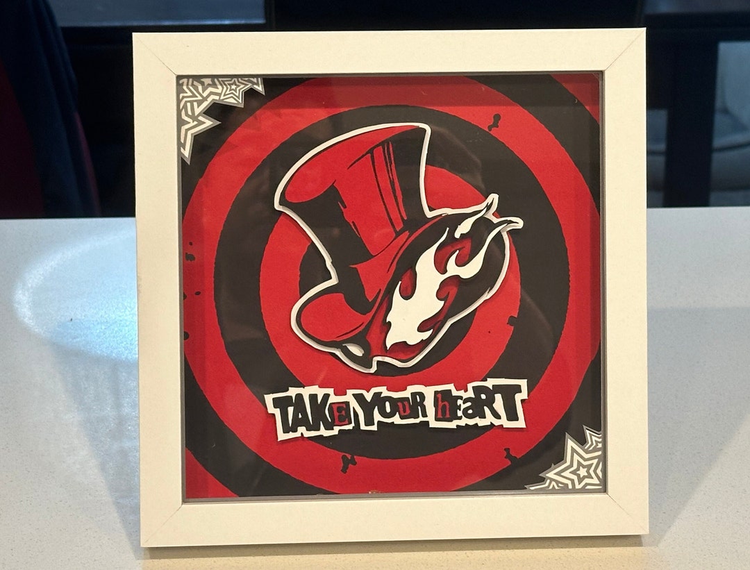 Phantom Thieves of Hearts Calling Card Shadow Box Persona 5 Royal ...