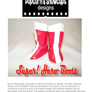 Iconic Super Hero Boot PDF Pattern - Etsy