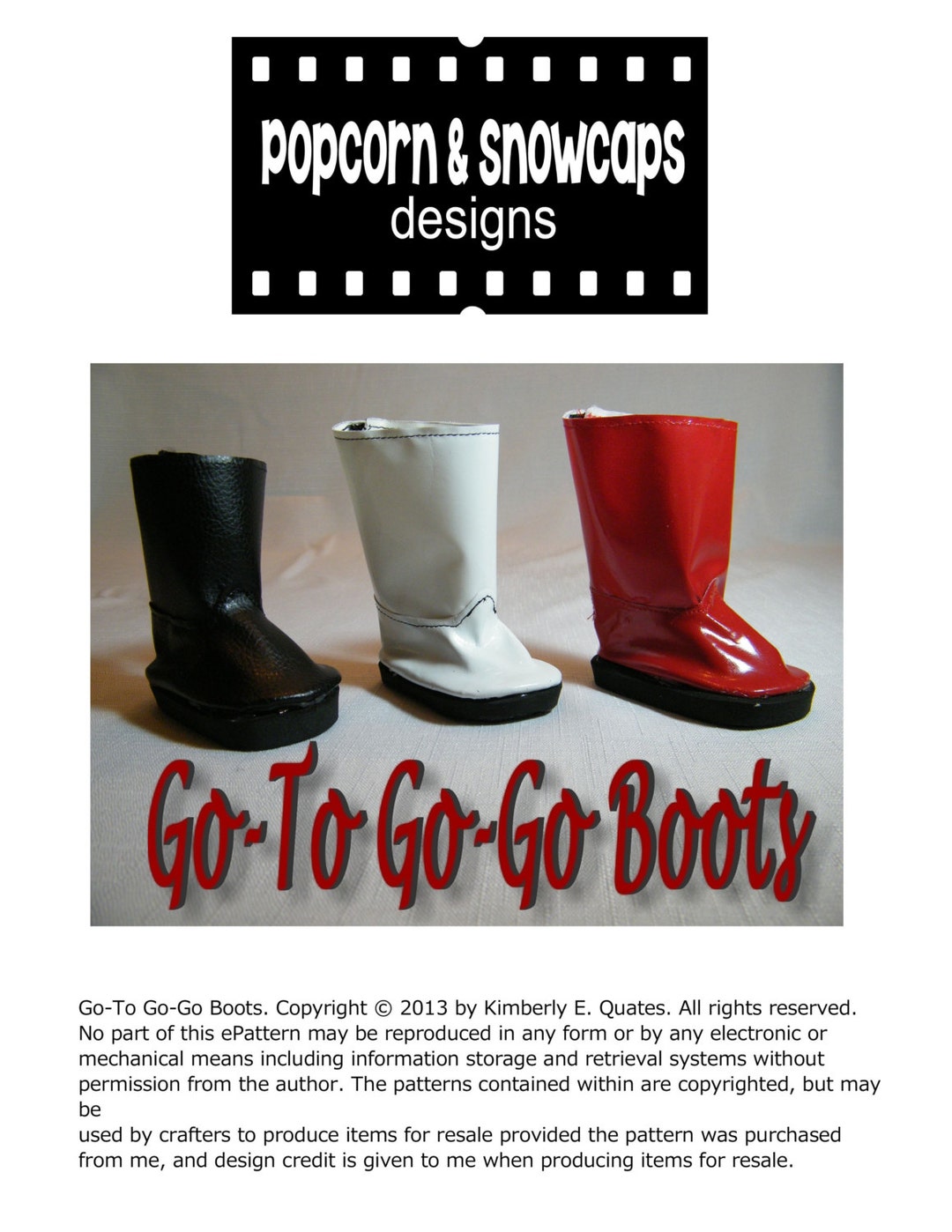 Go-go Boots PDF Pattern for Your American Girl Doll. - Etsy