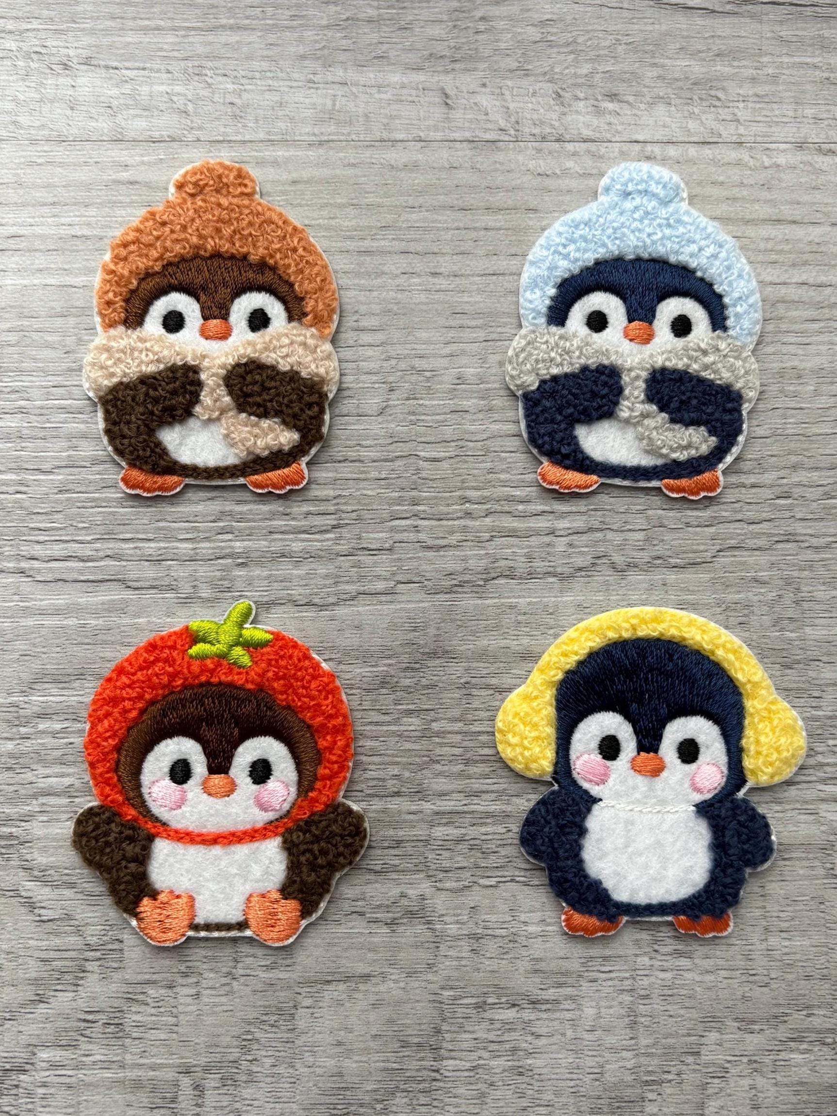 Penguin Patch, Iron-on, Fuzzy Sticker, Planner Sticker, Notebook Decor ...