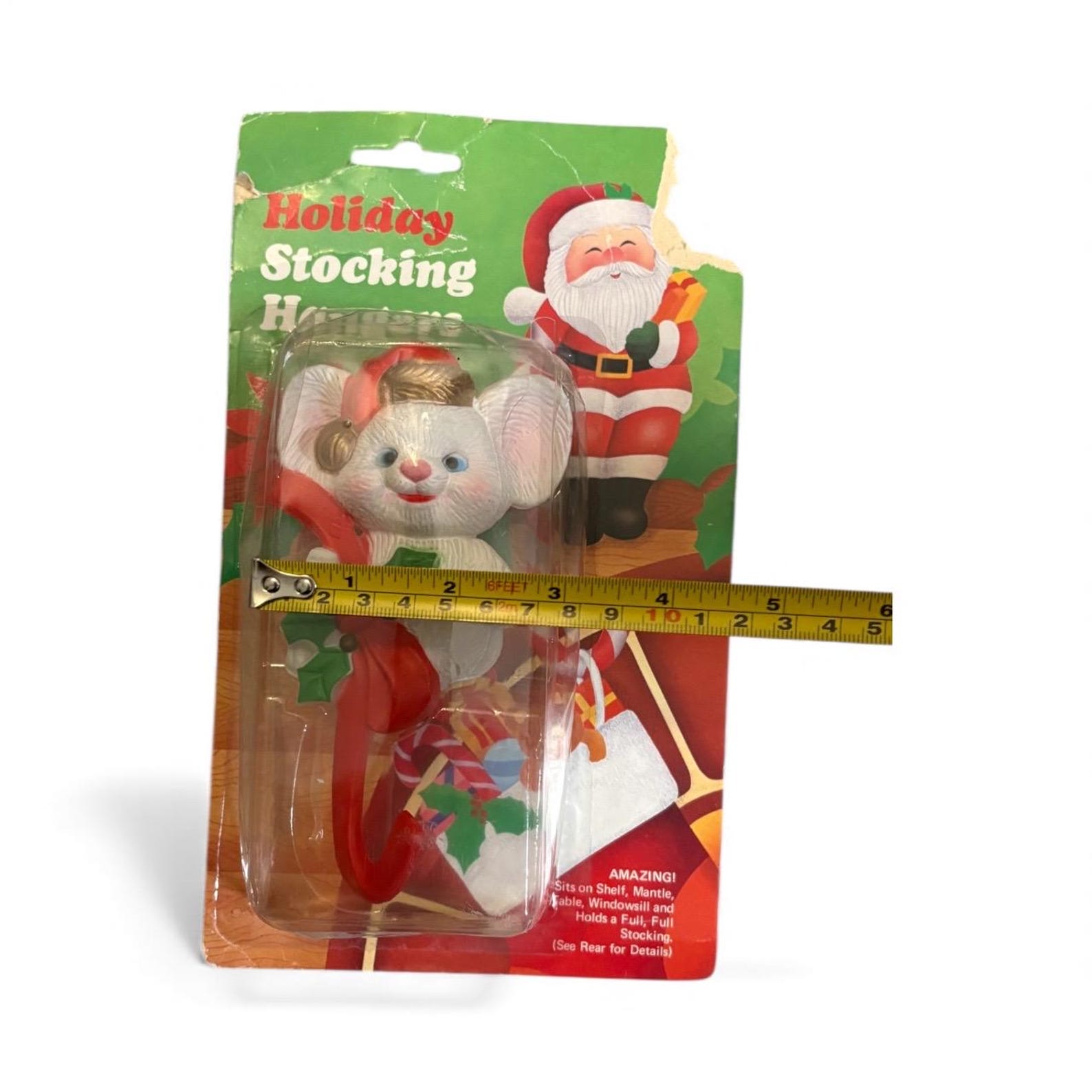 Vintage Christmas Mouse Stocking Holder - Vintage Christmas Decor - Etsy