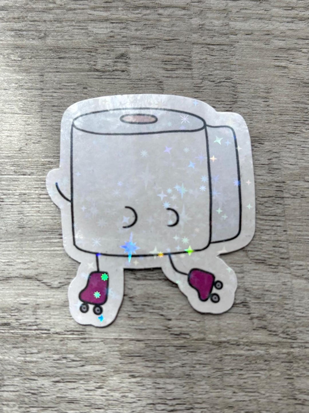Toilet Paper Roll Sticker, Rollerskatint Sticker, TP, Kawaii, Planner ...