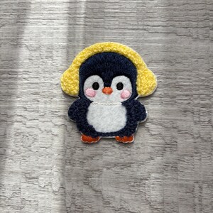 Penguin Patch, Iron-on, Fuzzy Sticker, Planner Sticker, Notebook Decor ...