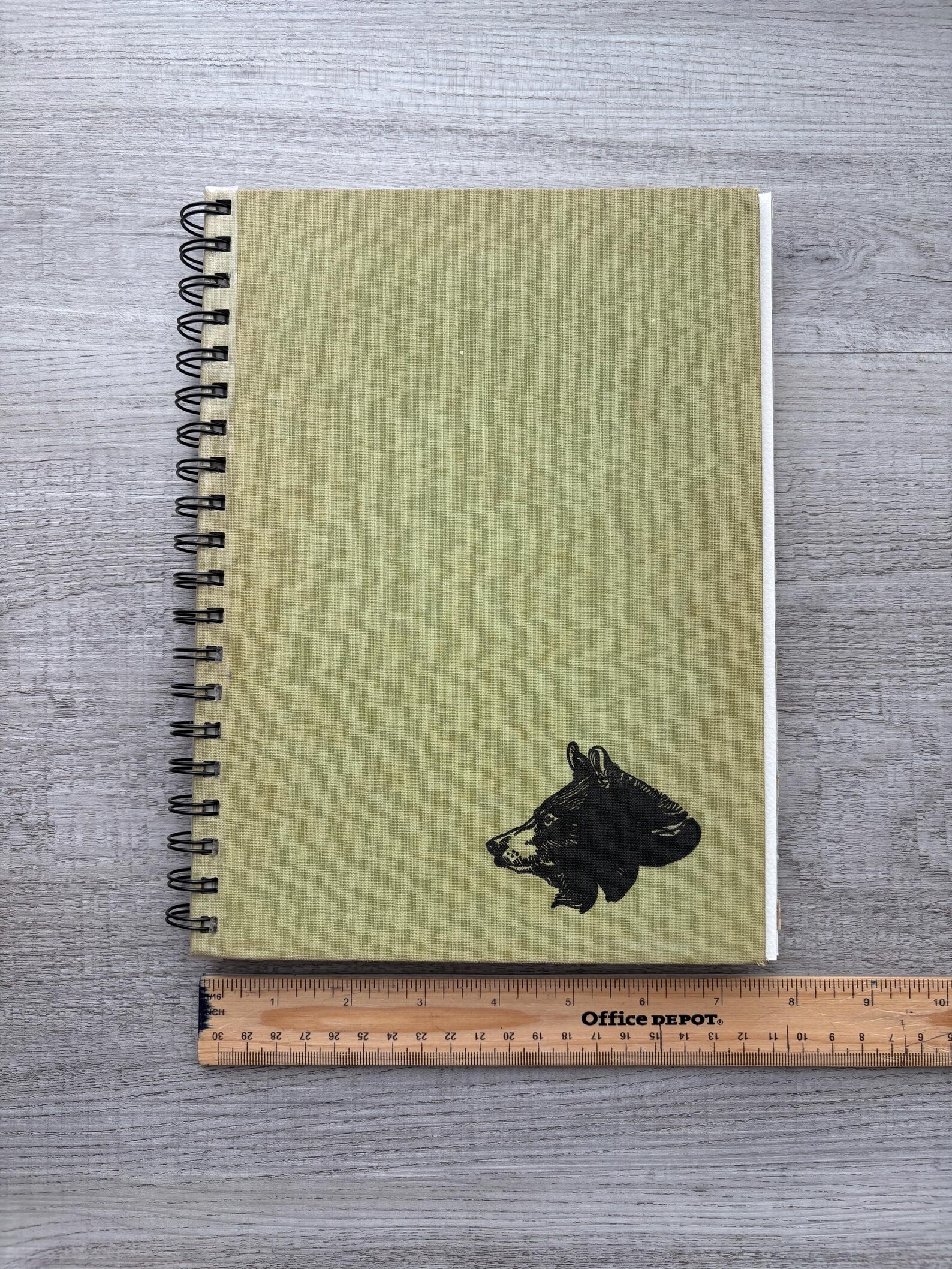 Upcycled Sketchbook - Bear Journal - Upcycled Watercolor Sketchbook ...