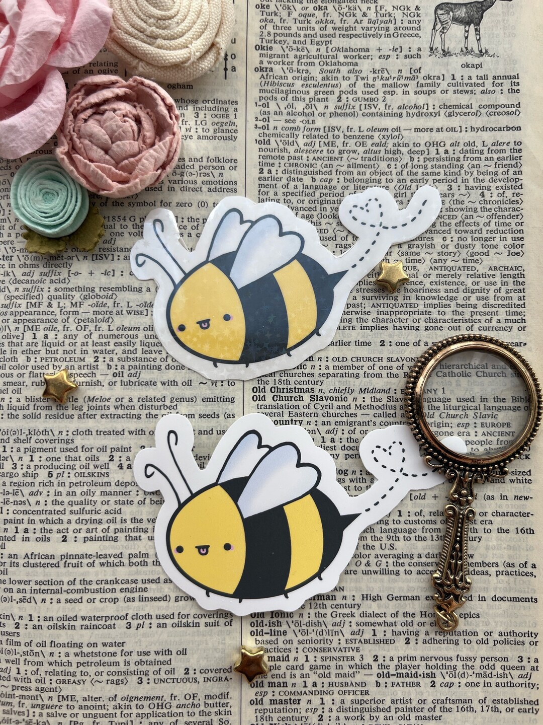 Bee Sticker - Kawaii Bee - Planner Sticker - Character Art - Cute Love ...
