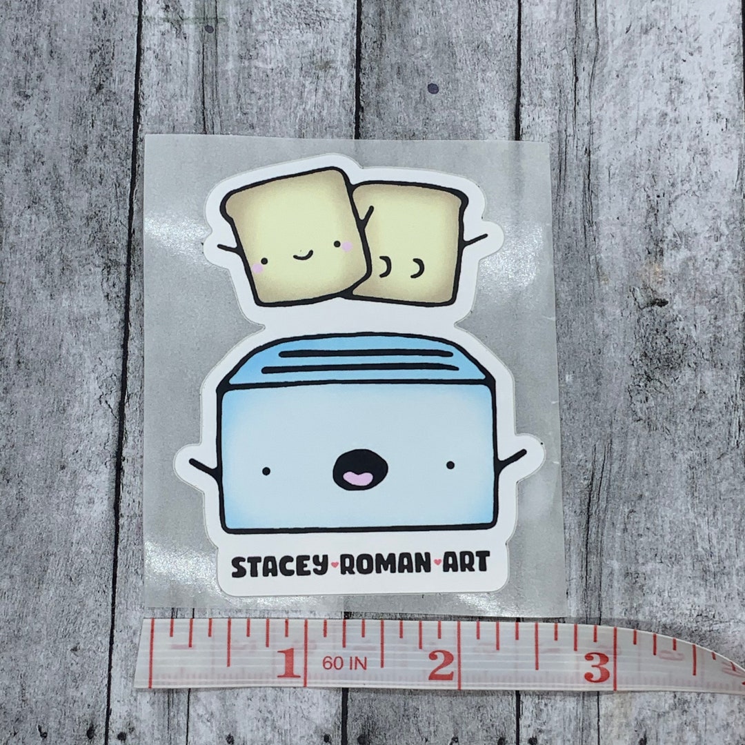 Magic Morning Toast Sticker Toast Sticker Cute Food - Etsy