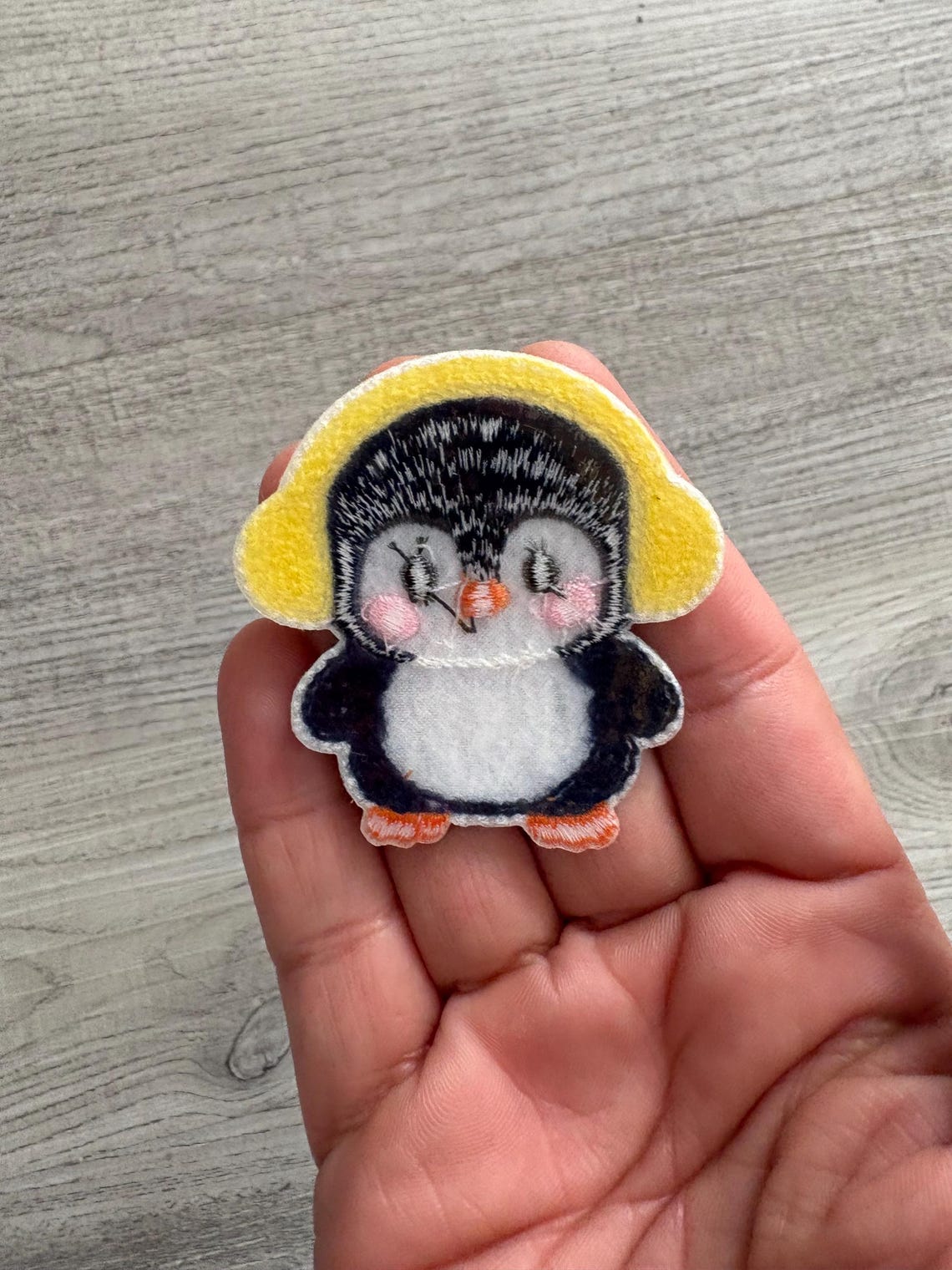 Penguin Patch, Iron-on, Fuzzy Sticker, Planner Sticker, Notebook Decor ...