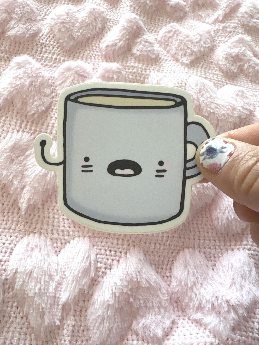 Coffee Mug Sticker, Kawaii Coffee, Planner Sticker, Cute Coffee, Tea ...