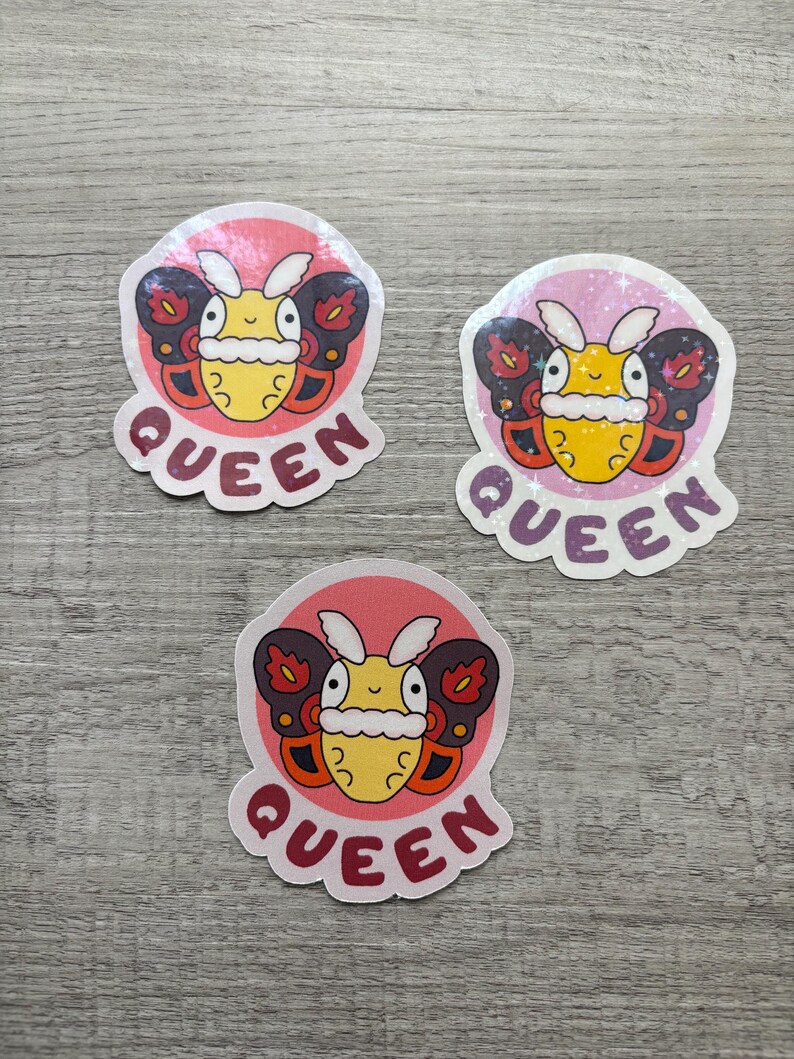 Mothra Inspired Sticker, Godzilla, Anime Sticker, Kawaii Mothra, Queen ...