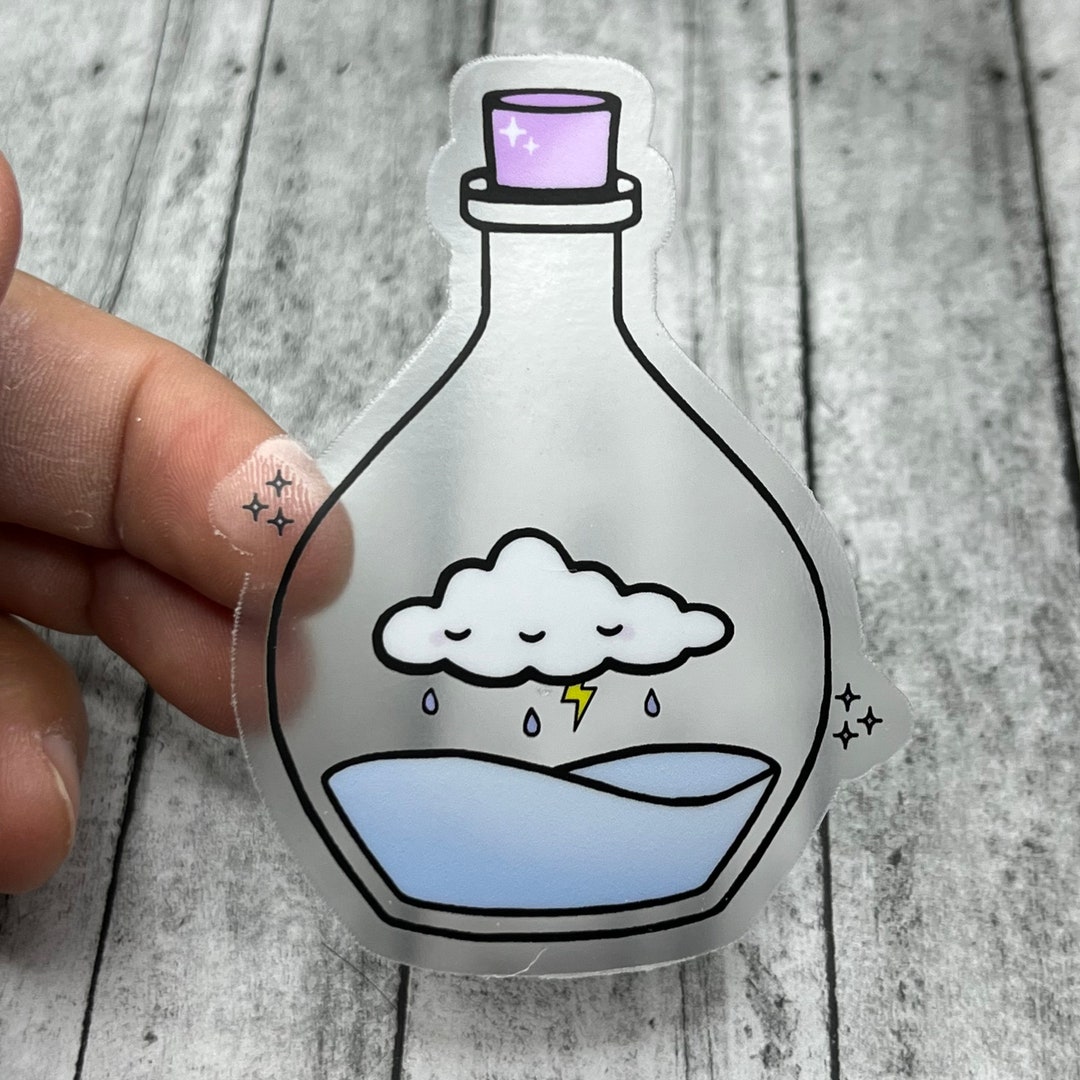 Lightning Sticker Potion Bottle Sticker Kawaii Planner Sticker ...